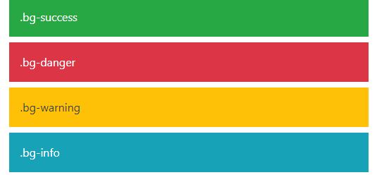 Классы Bootstrap 4, изменяющие цвет текста и фона